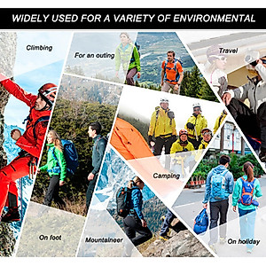 DCOFXGM 15L Waterproof Hiking Backpack Small Tactical Day Pack with Elastic Rope Outdoor Cycling Compact Shoulder Bag (Black)