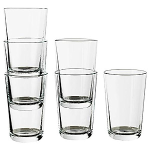 IKEA 365 clear glass 6 pack 5" 10 oz 702.783.58, 6 Count (Pack of 1)
