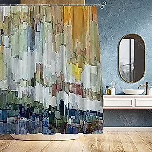 YEZEX Shower Curtain for Bathroom - Waterproof Polyester Fabric Shower Curtains for Modern Home Bathroom Decorations, Machine Washable 72"x78" (PaintingGraffiti)