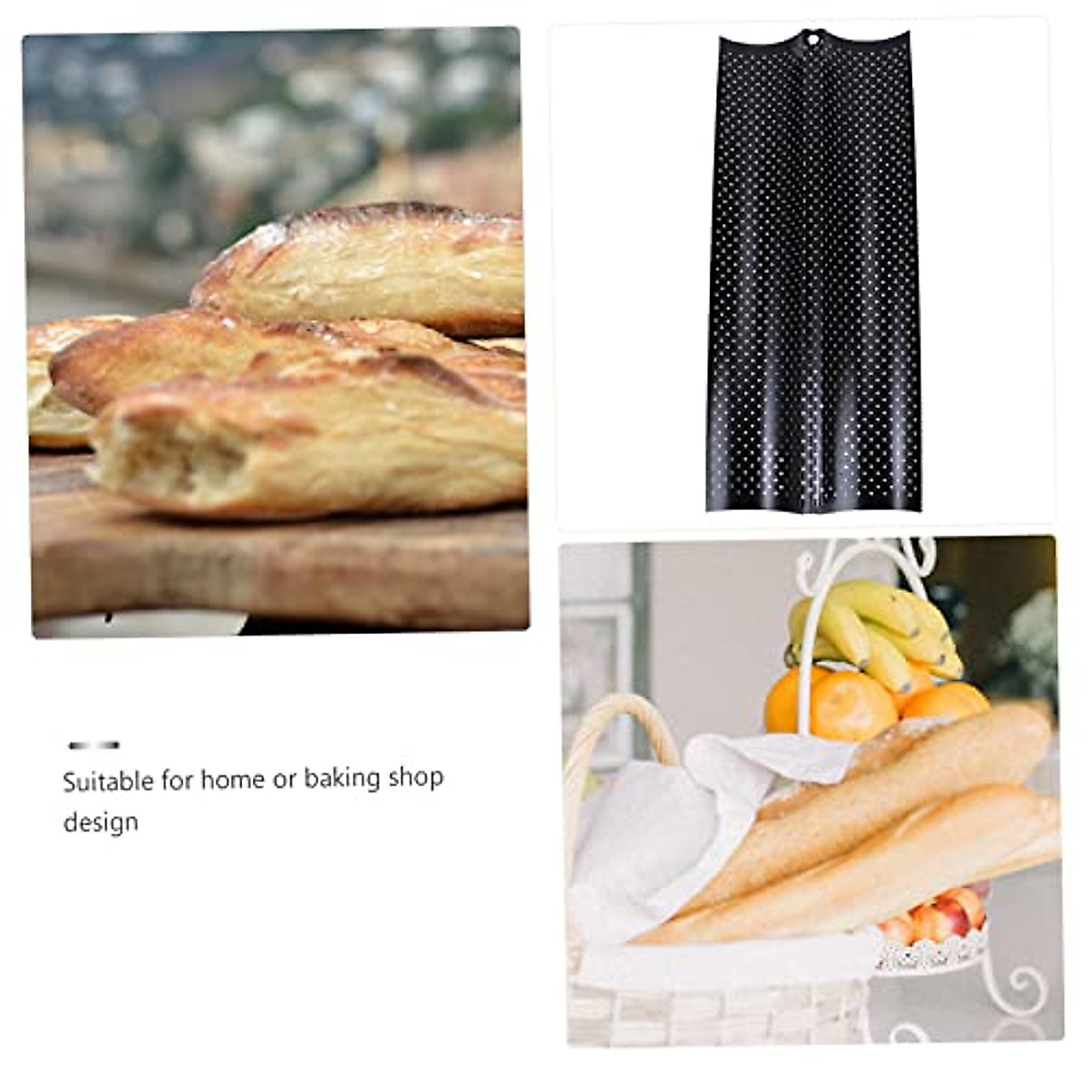 PACKOVE Mini Hot Dogs Mini Loaf Pans Italian Bread French Loaf Pan Oven Tray Kitchen Baking Tool Toast Box Mold Stick Rectangle Black Italy Mini Saucepan French Bread Rectangle Tray