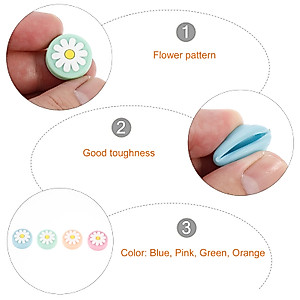 SOLUSTRE 24PCS Handle Button Cap Thumb Joystick Cover Joystick Caps Thumb Stick Cover Thumb Stick Cap Joystick Grip Button Cover Joystick Grip Cap Environmentally Friendly Silicone lite