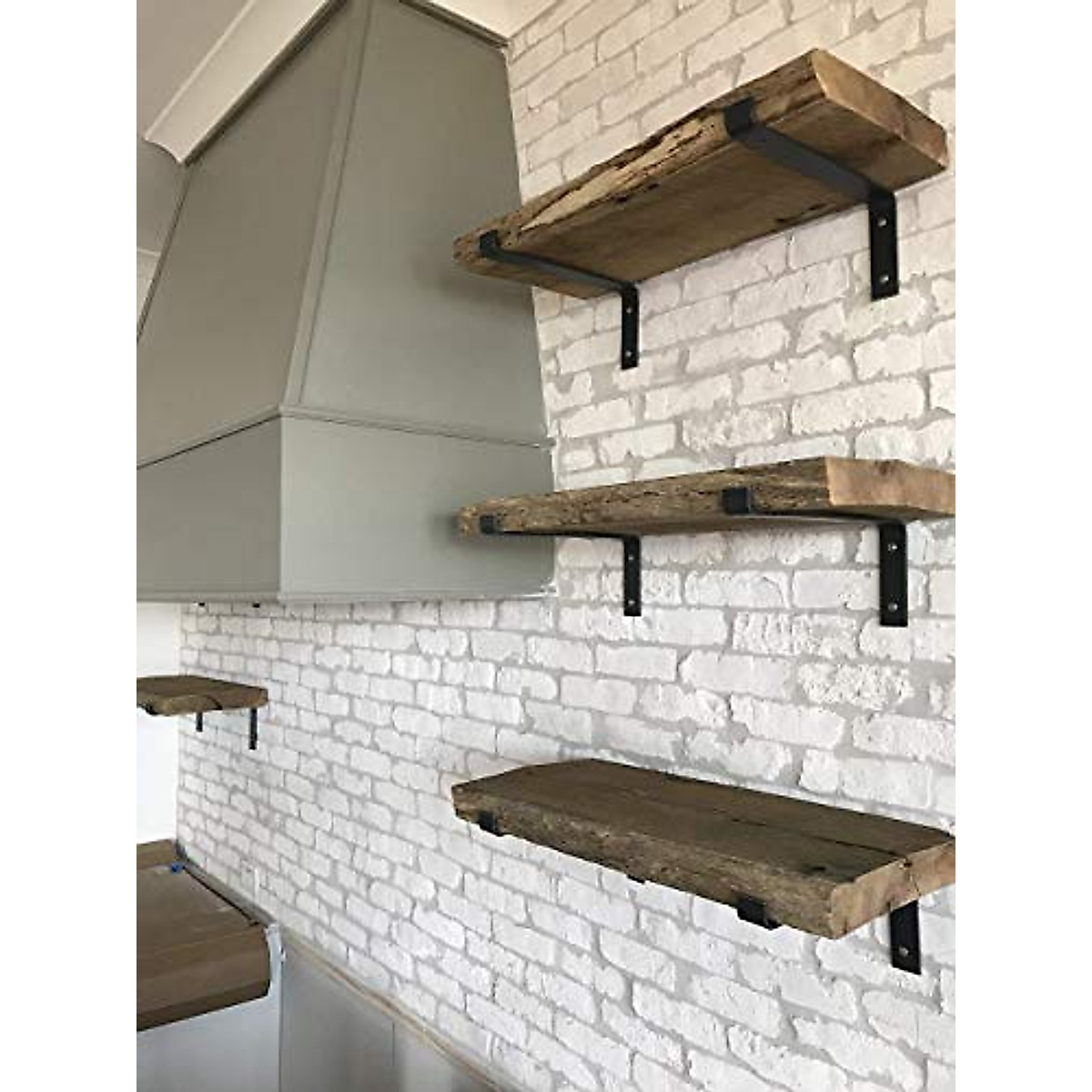 2 Pack - Lip Shelf Bracket, Iron Shelf Brackets, Metal Shelf Bracket, Industrial Shelf Bracket, Modern Shelf Bracket, Shelving