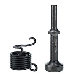 YaeTek 10 Pcs Air Hammer Pneumatic Chisels Tools including 9pcs 0.401'' Shank Smoothing Pneumatic Air Hammer Chisels Bits and High Carbon Steel Spring