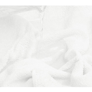 Looperry Small White Bath Towel Set of 6-100% Cotton 23x46 Shower Towels in 450 GSM. Lightweight & Absorbent Quick Dry Towel for Showering, Pet Drying, Spas & Salons. Terry Ringspun White Gym Towels