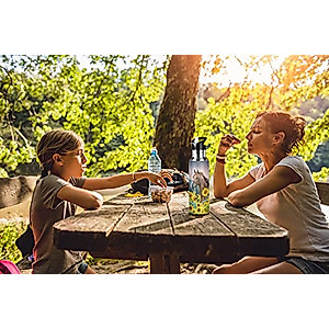 ALAZA Sunflower Horse Water Bottle with Straw Lid Kids Vacuum Insulated Stainless Steel BPA Free Water Flask Thermo Mug Sport, 20 Oz Hot Cold