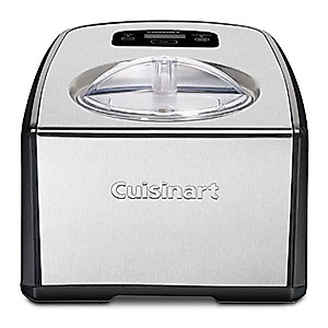 Cuisinart ICE-100 Compressor Ice Cream and Gelato Maker Bundle with Freezer Storage Containers (2-Pack) (2 Items)