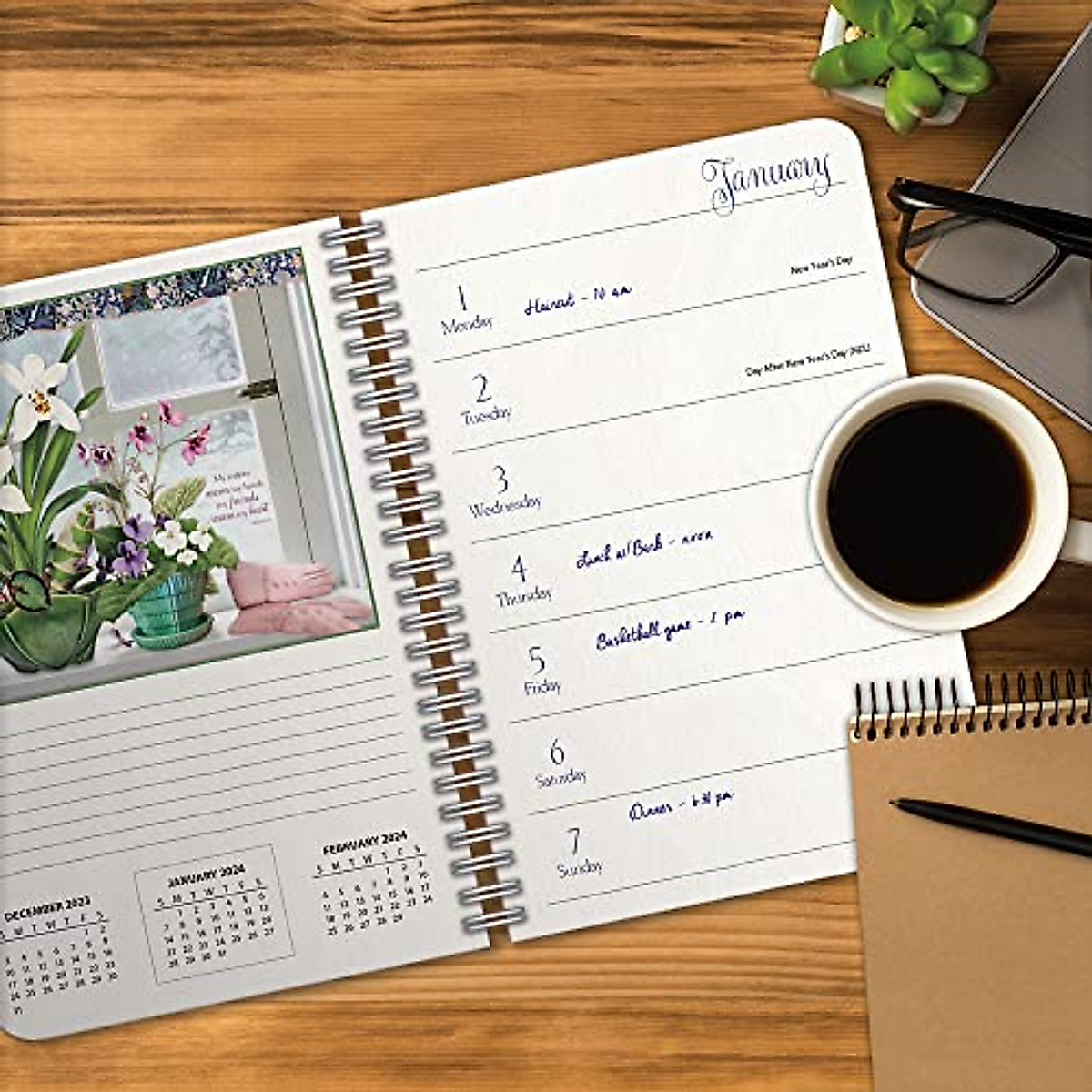 LANG Garden Botanicals 2024 Spiral Engagement Planner (24991011098)