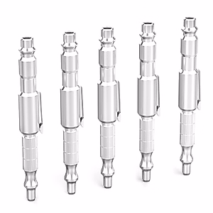 GASHER 5PCS Adjustable Pocket Air Blow Gun with 1/4" I/M Type Plug