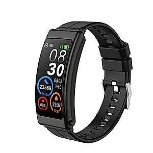Smartwatch with Wireless Earphones, Ultrathin 1.14inch IPS Touch-Screen, IPX6 Waterproof, No Need to Download APP, Health Monitoring, Hi-fi Stereo Sound Quality, for Sport, Gaming