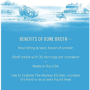 Aurora Pet Bundle Set (3) The Honest Kitchen Daily Boosters Instant Turkey Bone Broth with Turmeric Plus AuroraPet Wipes