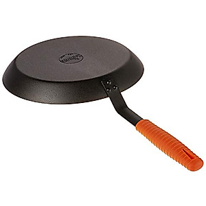 Lodge Manufacturing Company CRS12HH61 Carbon Steel Skillet, 12", Black/Orange