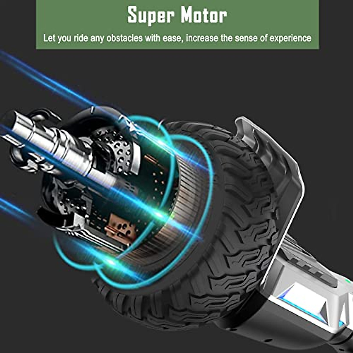 UNI-SUN Hoverboard with Seat Attachment Combo, 8.5" Hoverboard with Seat, Self Balancing Scooter with Bluetooth Speaker & LED Lights, Hoverboards for Kids & Adults, Silver