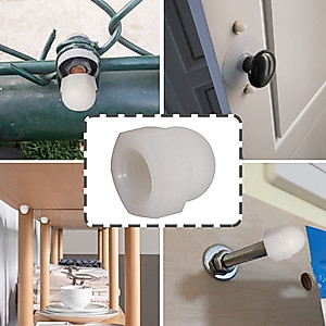 HARSKIYER 30pcs White Nylon Hex Cap Nut, M6 Acorn Hex Cap Nuts Nylon Hex Acorn Nuts Hexagon Decorative Cap Nut Acorn Hex Nuts