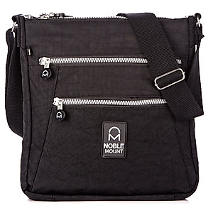 Noble Mount Crossbody Bags for Women - Travel Sling Bag - Black