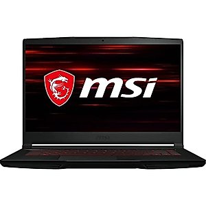 MSI GF63 Thin 10SCXR-222US 15.6" 8GB 256GB SSD Core i5-10500H 2.5GHz Win10H, Black