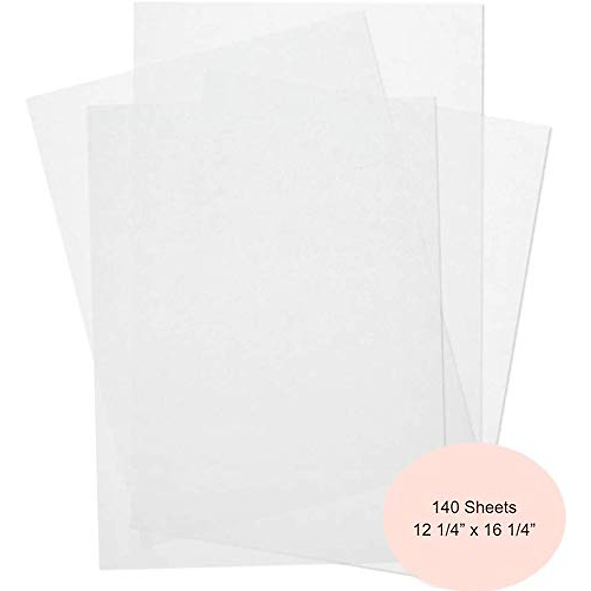 Kana 8 1/4" x 11 1/4" Parchment Paper -140 Pre-cut Sheets - For Cooking, Baking, Panini Press, Toaster oven, Food dehydrator