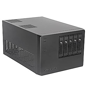 SilverStone Technology CS351 5-Bay SAS-12G / SATA-6G hot-swappable high Performance NAS Chassis, SST-CS351B