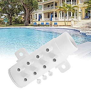 Yosoo Plumbing Manifold Water Separator, Spa Hot Spring Tub PVC Water Pipe 8 Port Plumbing Manifold for Bathtub