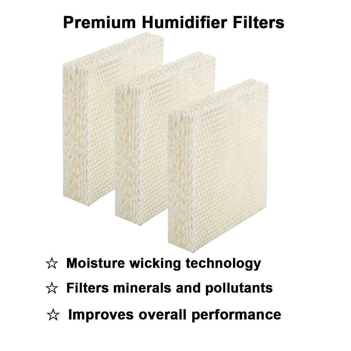Lxiyu Humidifer Wicking Filter Replacement for Honeywell Filter T,HEV615 and HEV620 Humidifier,Compatible with Part # HFT600 Filter (6 Pack)
