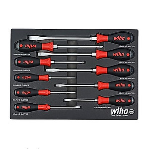Wiha 10 Piece Extra Heavy Duty Cushion Grip Phillips Screwdriver Set