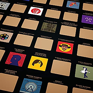 Enno Vatti Top 100 Movies Scratch Off Poster - Best Films To Watch Bucket List (16.5" x 23.4") - Ultimate Gift for Movie Lovers, Christmas, Easter, Valentine's Day