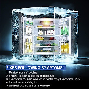 Upgraded DA81-06013A (OEM) Refrigerator Evaporator Fan Motor Compatible with Samsung Refrigerator Replace# DA31-00287A -10-Years Warranty