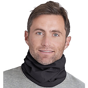 Tough Headwear Neck Warmer - Winter Fleece Neck Gaiter & Fleece Neck Warmer - Ski Gaiter for Men - Reversible Neck Gaiter for Cold Weather