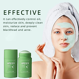 YIROCKAABBLL Green Tea Stick Mask for Face,green mask stick Blackhead Remover with Extract,Deep Pore Cleansing,Moisturizing,Oil Control,Clay Face Mask,Skin Brightening All Skin Types Men Women (3PCS)