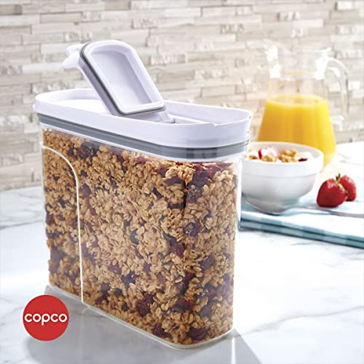 Copco Cereal Storage Container, 2.64-Quart, Clear