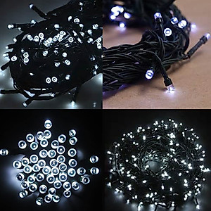 Solar String Lights Outdoor Led Fairy Lights Solar Fairy String Light for Garden Fence Home Christmas Tree Party Plaza 50 Led White