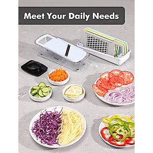 Geedel Professional Mandoline Slicer for Kitchen, Multi Purpose Vegetable Slicer Cutter, Slicer Vegetable Cutter Onion Slicer for Veggie Fruit Cheese