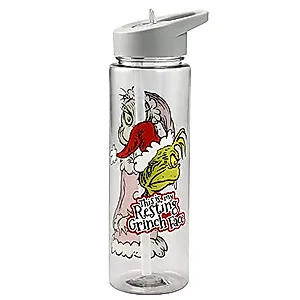 Dr. Seuss The Grinch Holiday 24 oz Single Wall UV Water Bottle