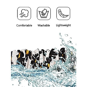 Khxriypha 2 Pack daisy Scrunchie Band Compatible with Gizmo Watch Band Stretchy Fabric Strap for Gizmo Watch Band Replacement Wristband Gizmo Watch 3/2/1 & Gabb Watch 2/1 SyncUP for Girls Kids