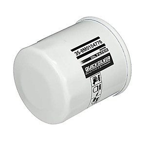 Quicksilver 8M0154776 Oil Filter for Select 2000-2018 Yamaha, Honda, and Nissan/Tohatsu 9.9-115 HP Outboards