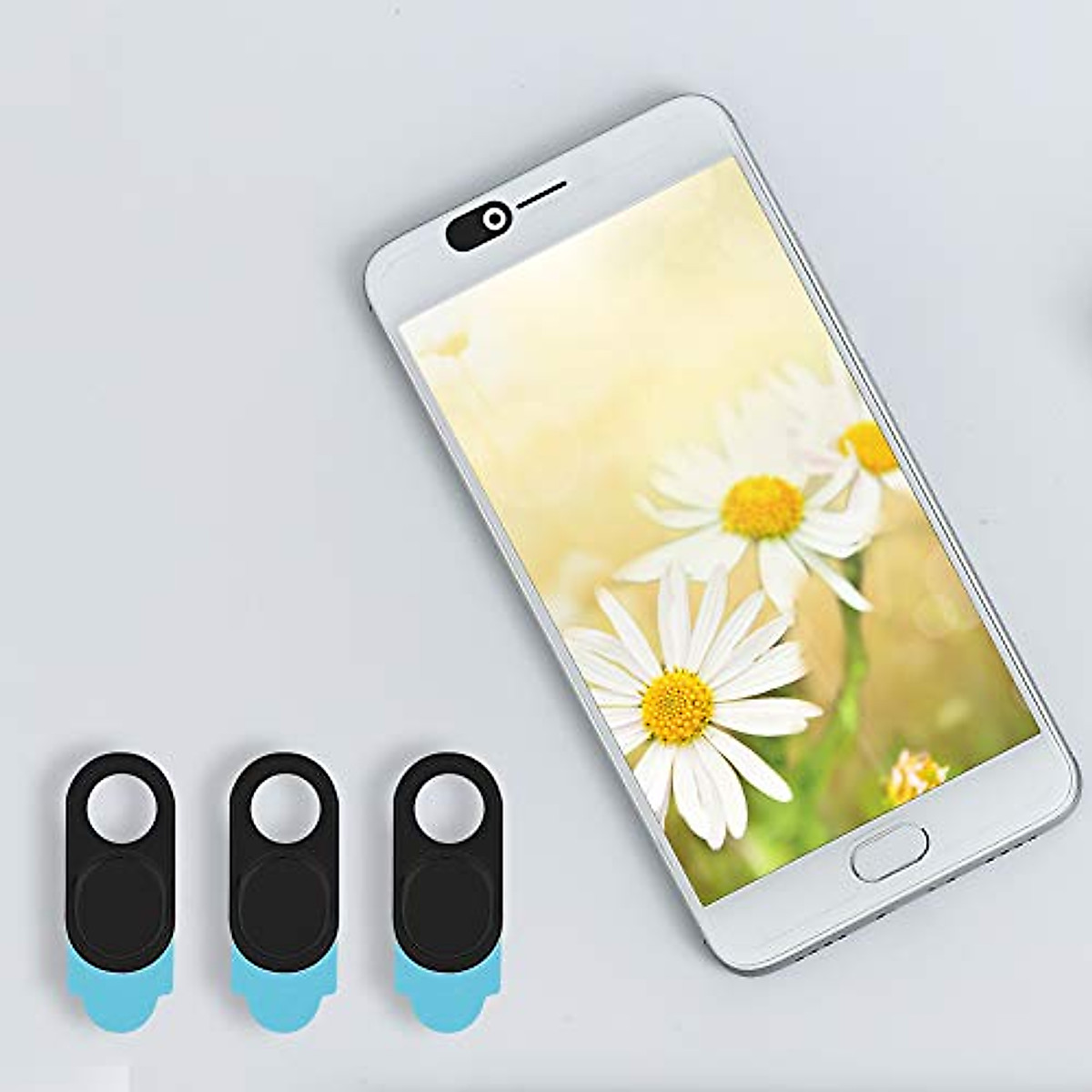 Simple Webcam Cover Sticker, Camera Protect Sticker, Security for Phone Smartphone Len(Black)