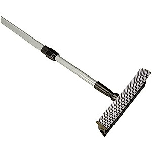 Carrand 9046 8" Squeegee with 36" Steel Extendable Handle, Gray