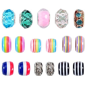 COO&KOO Charm Bracelet Making Kit, Jewelry Making Supplies Mermaid Unicorn Gifts for Teen Girls Crafts for Girls Ages 8-12