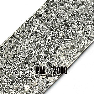 PAL 2000 KNIVES DAM-8705 Custom Handmade Damascus Steel Billets for Knife making 12 Inch Raindrop Pattern