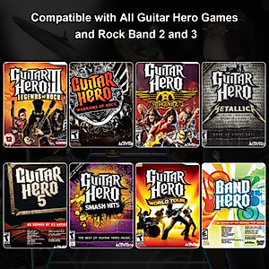 DOYO Guitar Hero Wii for Guitar Hero Guitars, Wireless Wii Guitar Hero Controller Compatible with All Guitar Hero games, Rock Band 2, Clone Hero