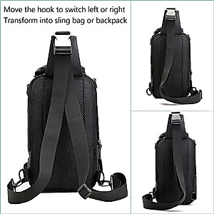 WZCZZHA Sling Bag for Men Crossbody