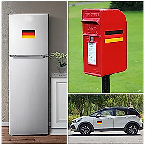 JBCD Germany German Flag Magnet Decal - for Car Truck or SUV (3 Pack, 3x5 Inches)