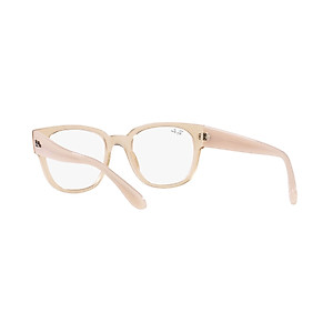 Ray-Ban RX7210 Square Prescription Eyewear Frames, Alabaster/Demo Lens, 50 mm