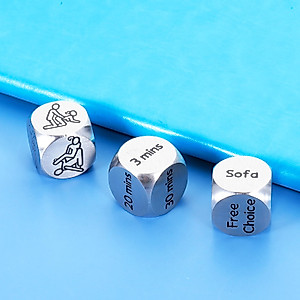 Anniversary Couple Gifts for Him Her Date Night Ideas for Boyfriend Girlfriend 11th Anniversary Steel Dice Gifts for Husband Wife Wedding Christmas Valentines Birthday Gifts for Women Men
