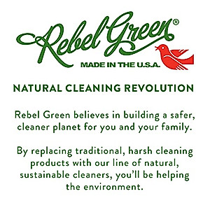 Rebel Green Fruit & Veggie Wash - Natural Produce Wash - Plant-Based Vegetable Wash - Fruit and Vegetable Wash with No Aftertaste - Sustainable Food Wash - (Half Gallon Refill Bottle)