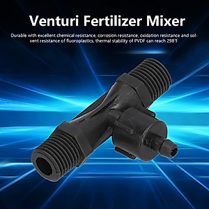 Venturi Tube,Venturi Tube PVDF Gas Liquid Mixing Injector for Ozone Generator Agriculture Irrigation 1/4in