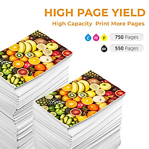 PRETINK Compatible Ink Cartridge Replacement for HP 564XL 564 XL Compatible with DeskJet 3520 3522 Officejet 4620 Photosmart 5520 6510 6520 7520 7525 Printer Tray (Black Cyan Magenta Yellow)