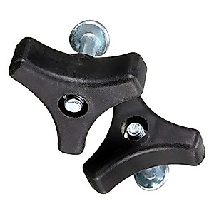 DEYEHE 5Pcs Triangle Handle Knob Nut Screw Bolt Black Durable Plastic Easy Use for Honda/Other Lawn Mower Machine