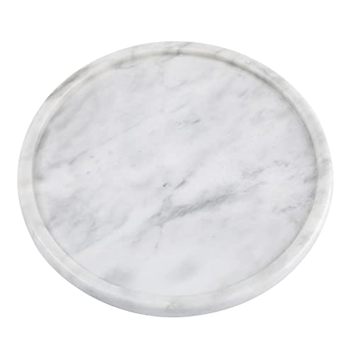 Marble Stone Decorative Tray for Counter Dresser, Nightstand or Desk for kicthen 7.8in
