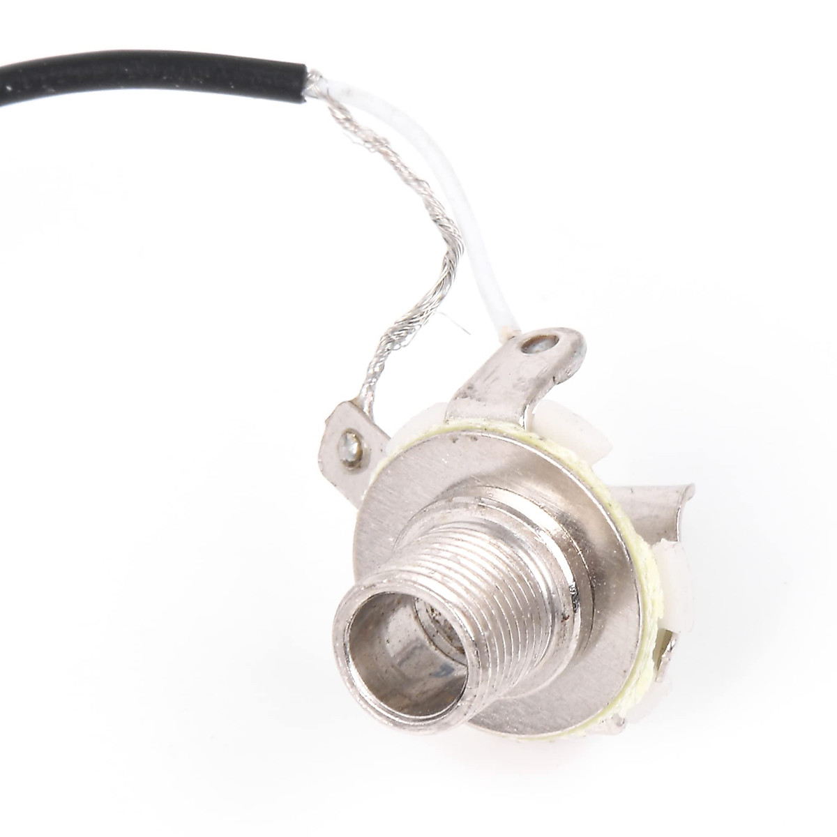 lovermusic 4 Strings Musical Ceramic Magnet ABS Modern Bass Opened Prewired Pickup Black