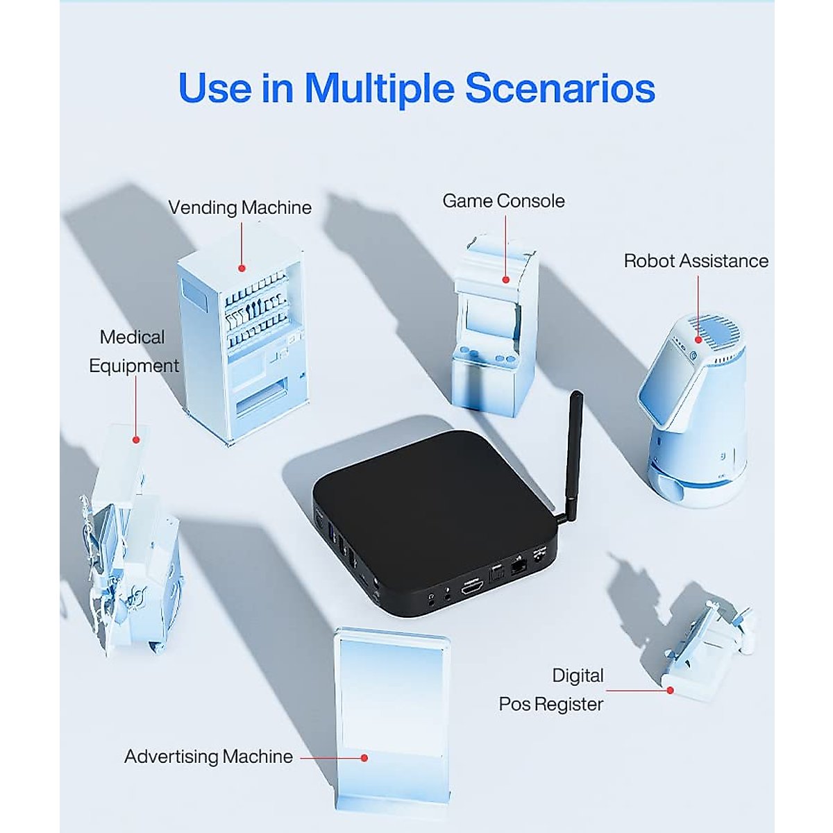MINIX X35-i Plus 4K Ultra HD Industrial Android Player, WiFi 6/2GB DDR4/32GB eMMC 5.1 /GLAN/Pre-Rooted Firmware/Wake On LAN/Auto Power. Ideal for Digital Signage and Industrial Application.